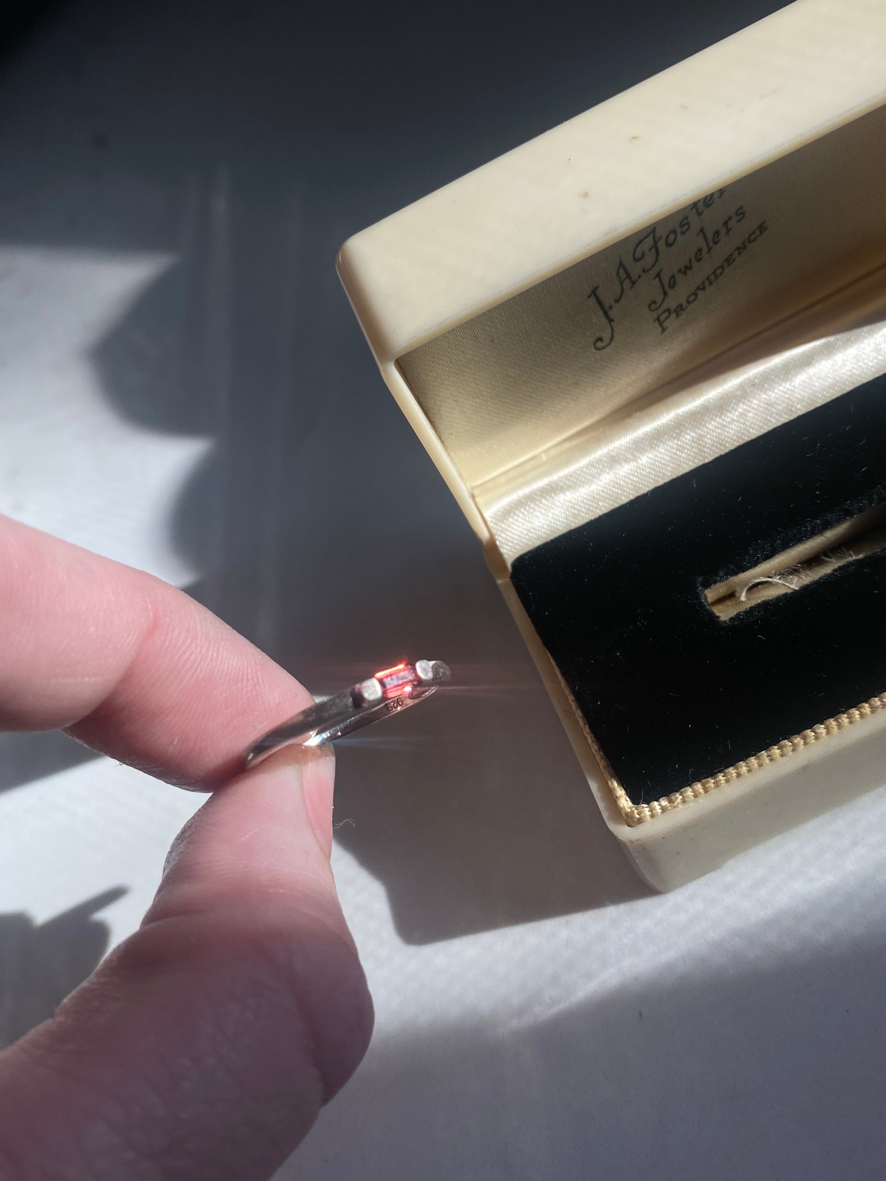 Garnet Sterling Silver Ring – Darling Degenerate