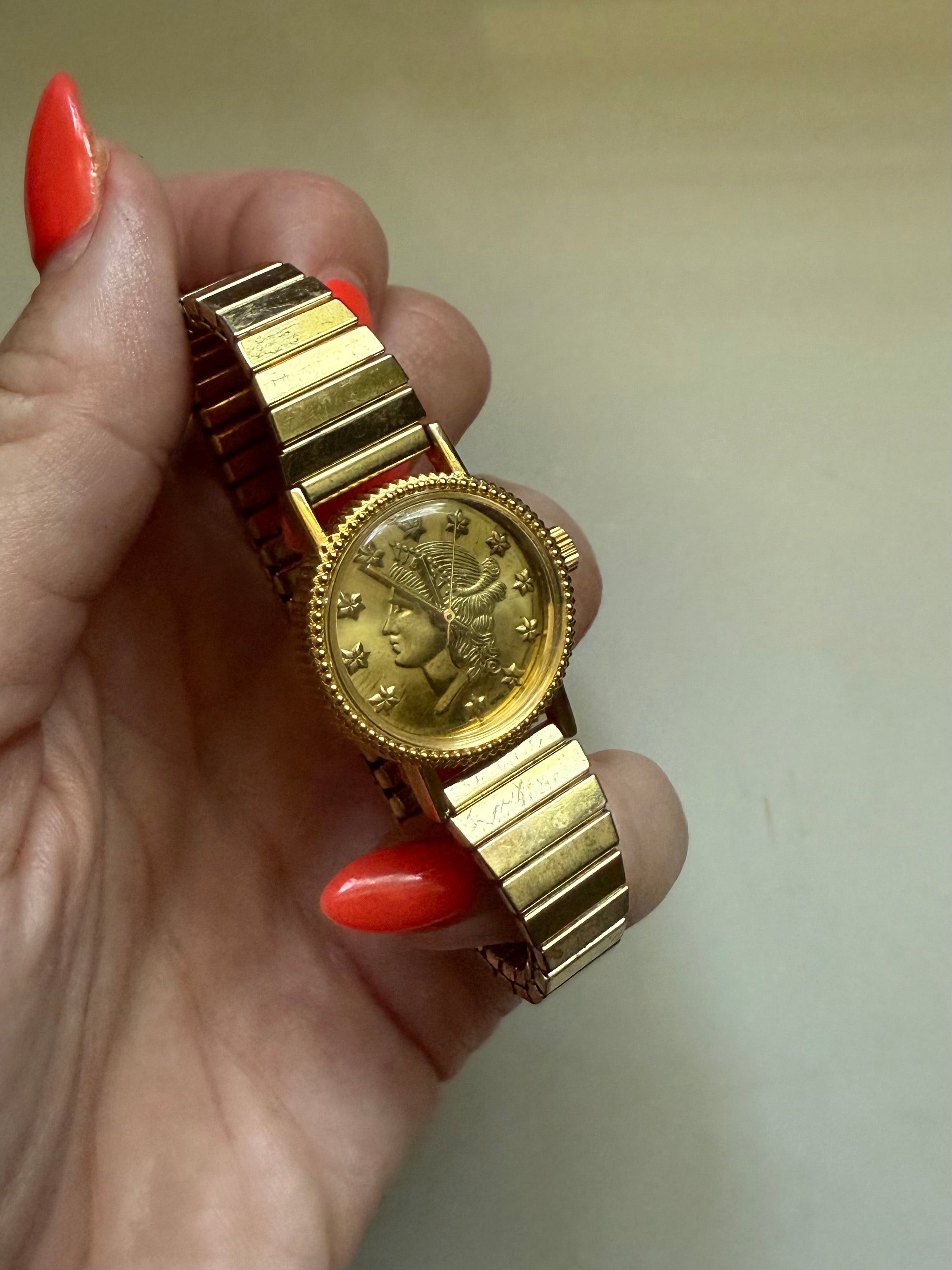 Vintage Gold Tone Expansion Watch – Darling Degenerate